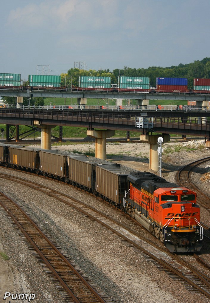 Northbound BNSF Empty Coal Train DPU